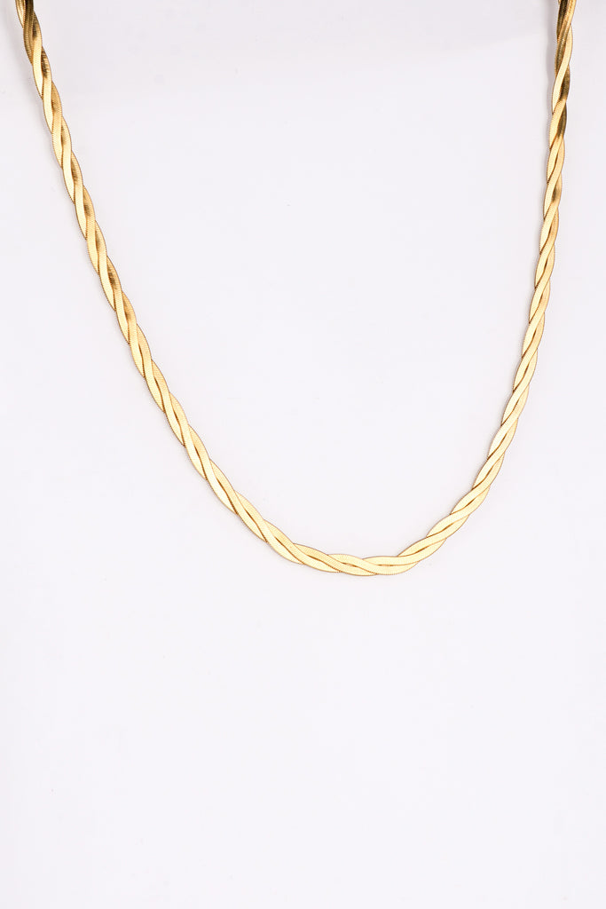 Elysian Gold Twisted Chain Necklace