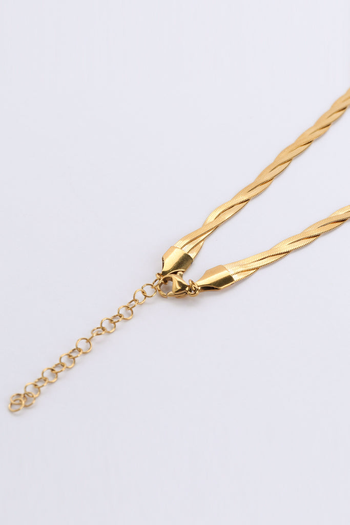 Elysian Gold Twisted Chain Necklace