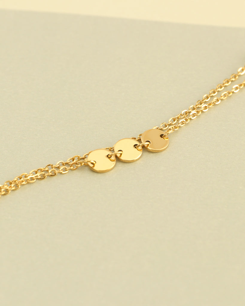 Amara Gold Circle Chain Bracelet