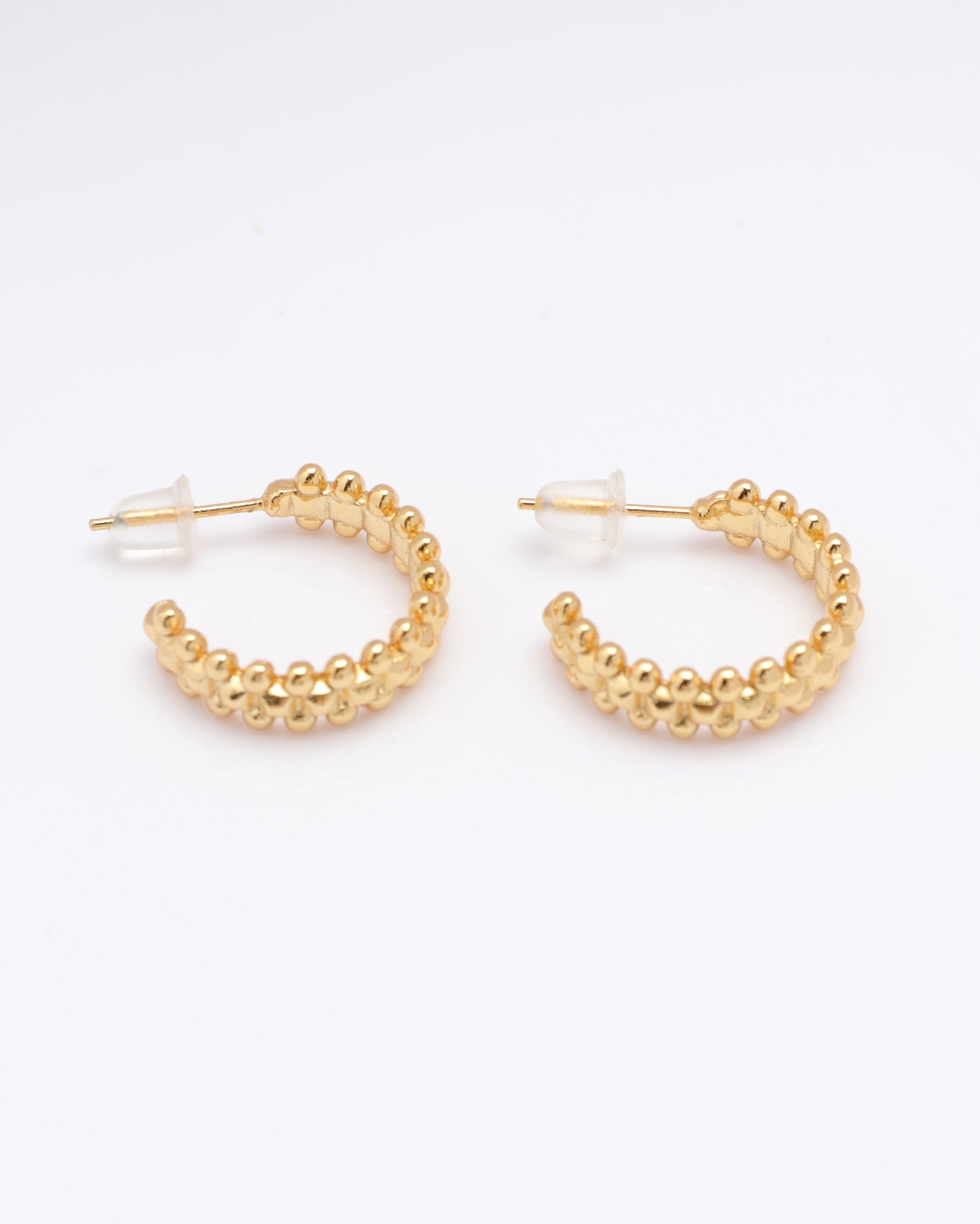 Betty Beaded Gold Cuff Hoop Earrings – HEYCHIC