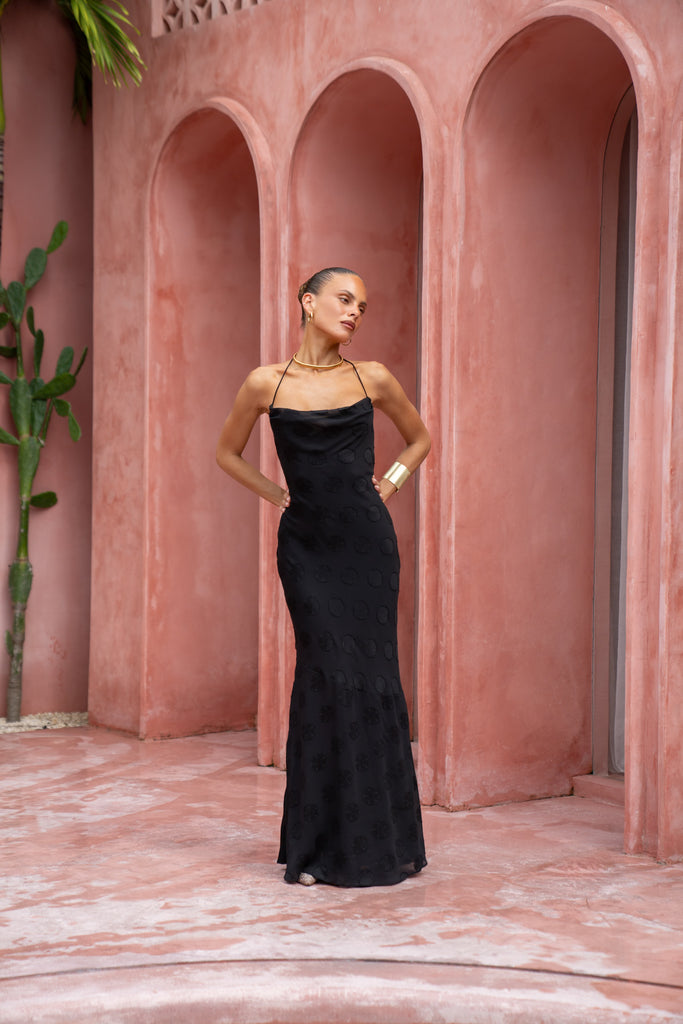 Reagan Black Maxi Dress
