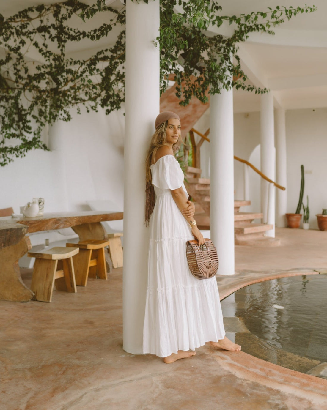 Eleyna White Stripe Tiered Maxi Dress – HEYCHIC