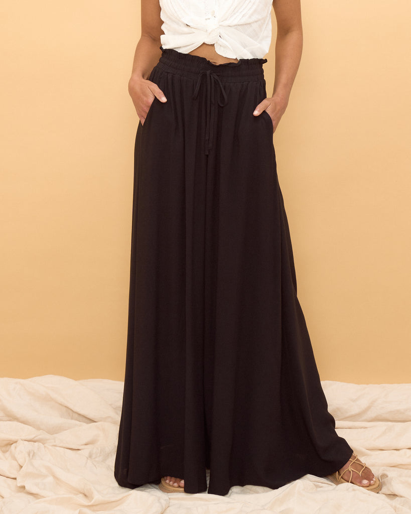 Sol Black Wide Leg Pants