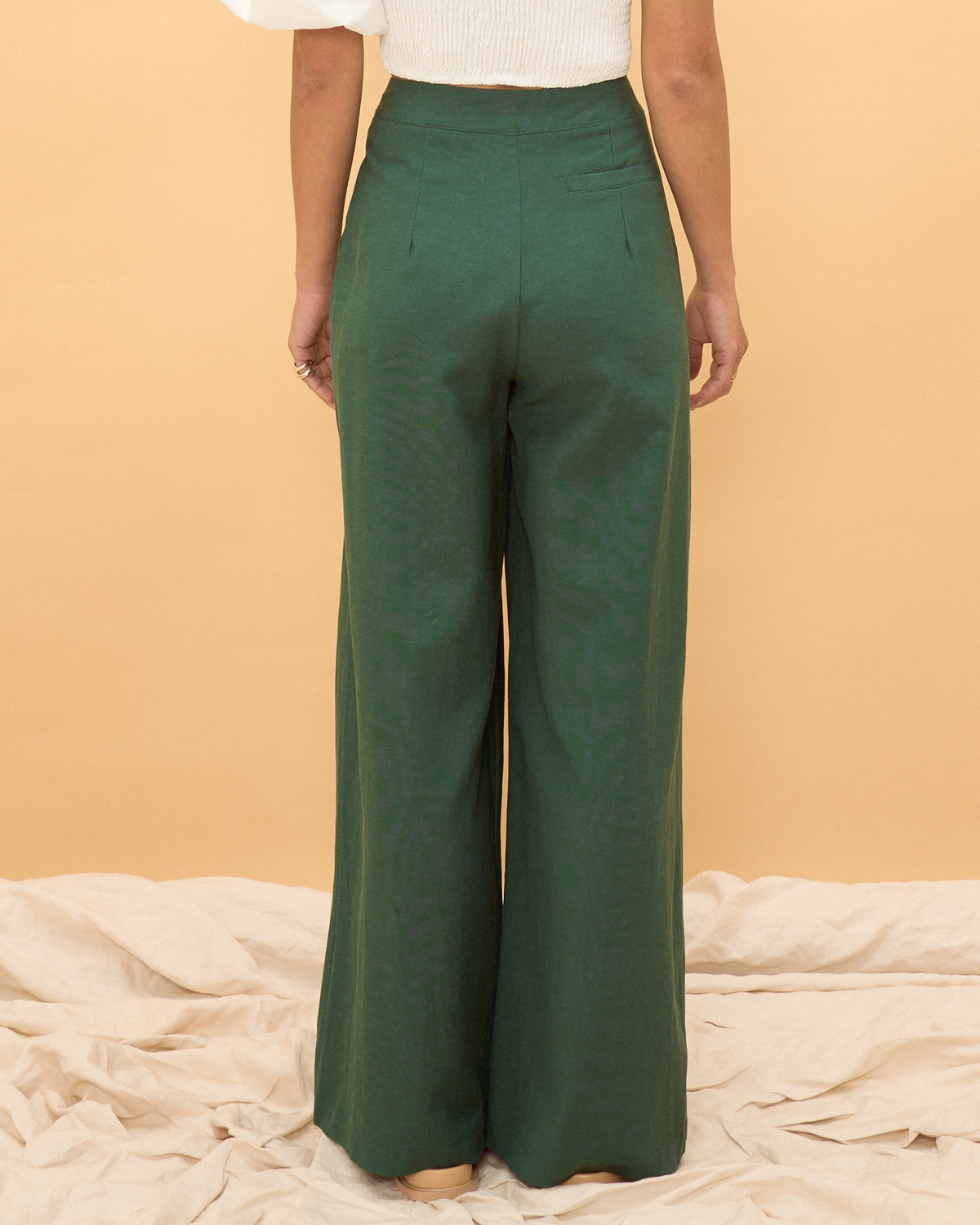Maggie Forest Green Wide Leg Pants – HEYCHIC